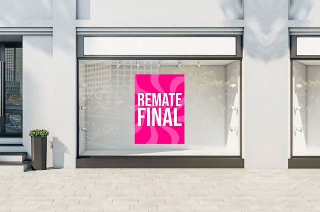 Cartel Remate Final diseño dulce rosa vertical | Impresión carteles de ...